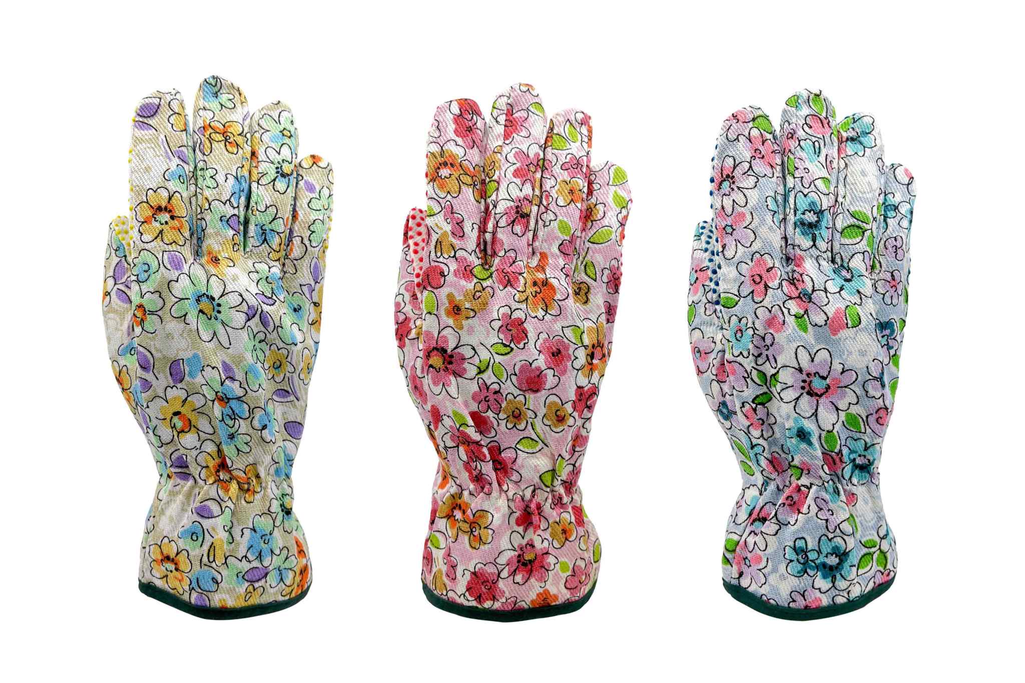 MOREWELL® SUNFLOWER Gardening Gloves - 3 Colour Assorted 3-Pack