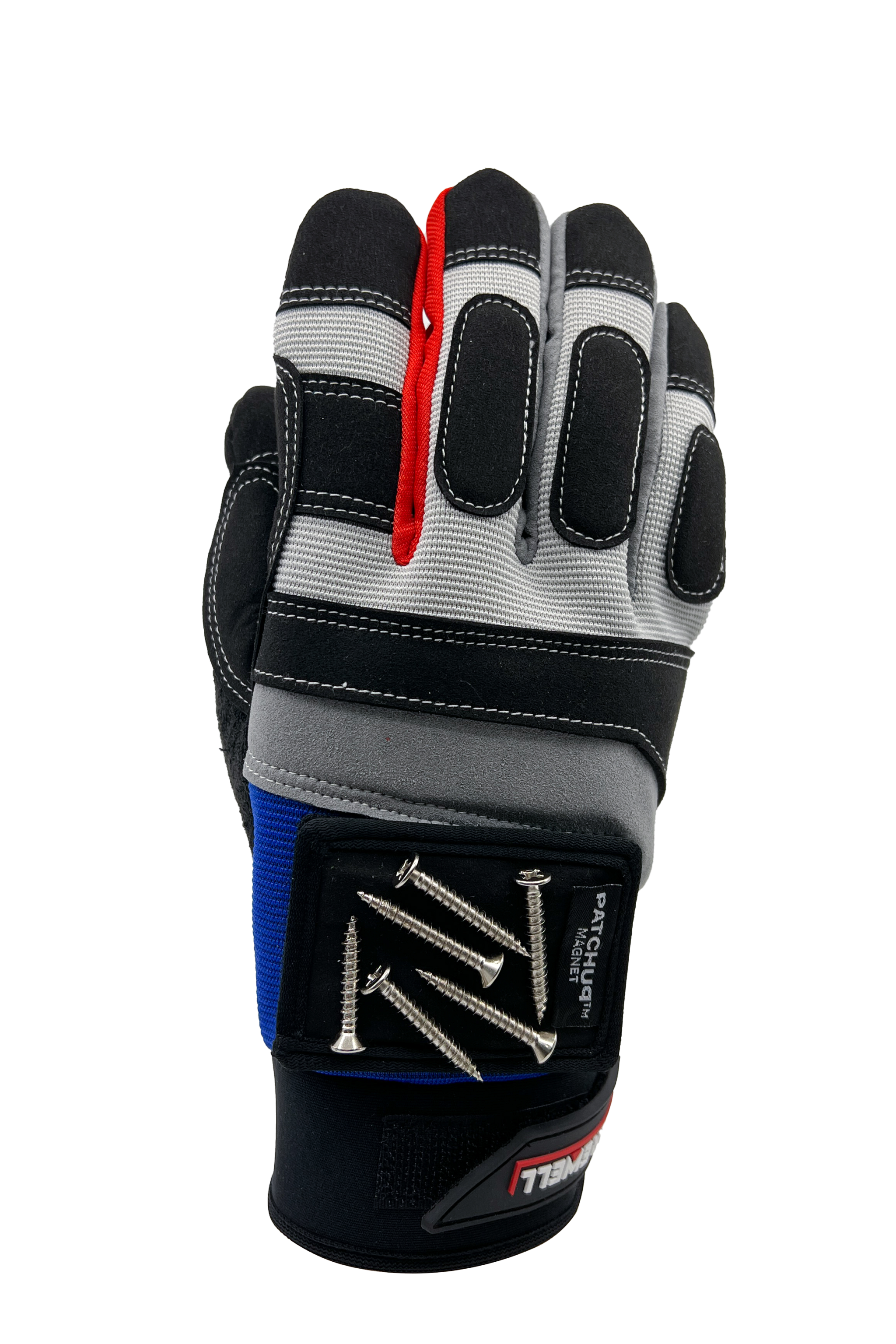 MOREWELL® PATCHUP® PLUS Blue Patented Magnet Gloves for Perfect Grip